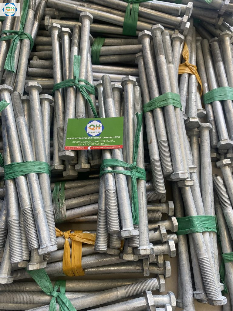 Bu lông xi kẽm thân dài - www.bulongquanghuy.com